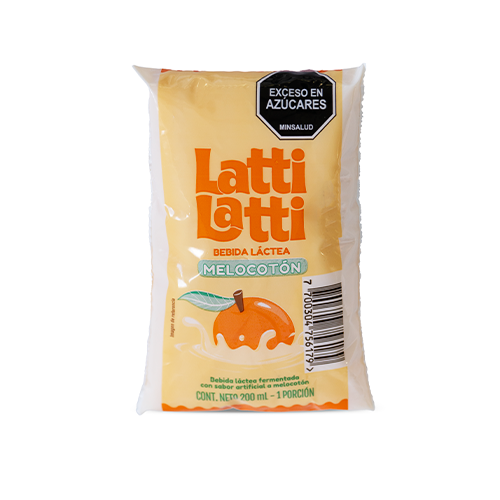 BEBIDA LÁCTEA SABOR MELOCOTÓN LATTI 200 ML