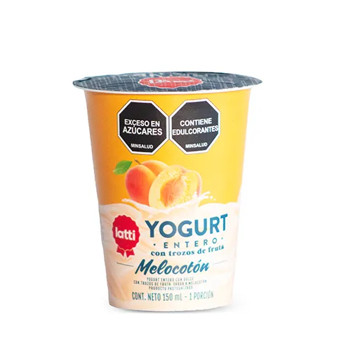 YOGURT FRUTA MELOCOTÓN VASO LATTI 150 GR | d1