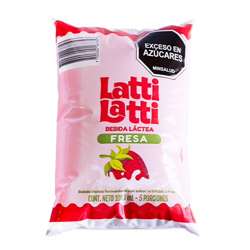 BEBIDA LÁCTEA SABOR FRESA LATTI 1000 ML