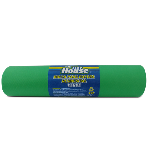 BOLSA DE BASURA NEGRA TIPO HOGAR TIDY HOUSE 10 UND | d1