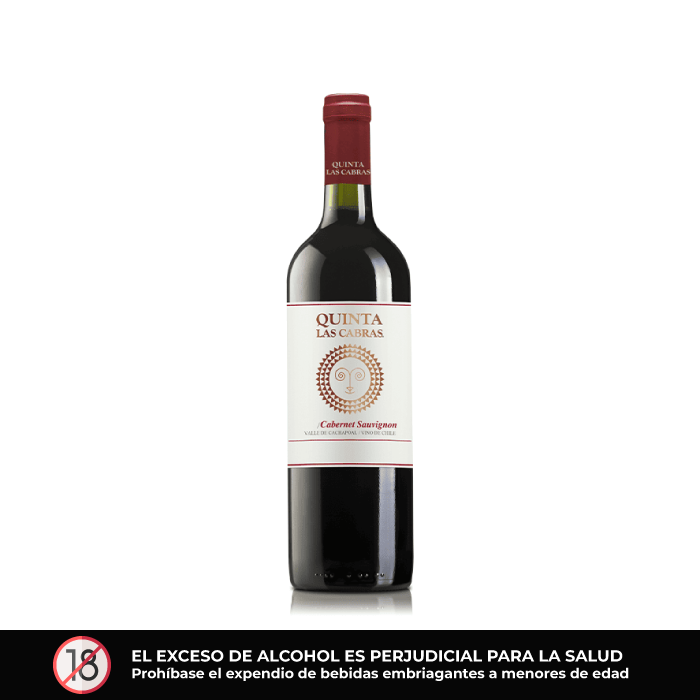 VINO TINTO CABERNET SAUVIGNON QUINTA LAS CABRAS 750 ML | d1