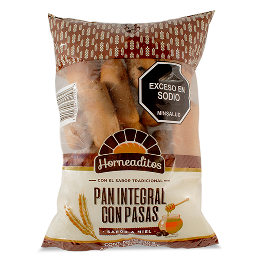 PAN INTEGRAL MIEL Y PASAS HORNEADITOS 340 G
