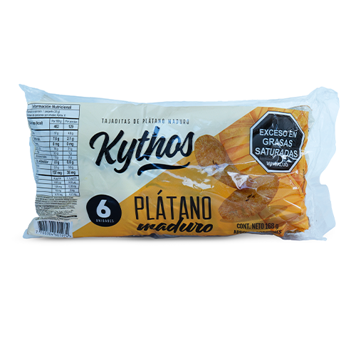 PLATANITOS MADUROS KYTHOS 6 UND - 168 G