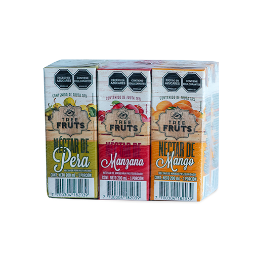 NÉCTARES SABORES SURTIDOS TREE FRUTS 6 UND - 200 ML | d1