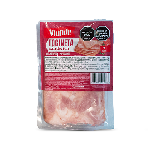 TOCINETA TIPO SANDWICH VIANDÉ 200 G