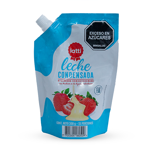 LECHE CONDENSADA EN DOYPACK LATTI 300 G