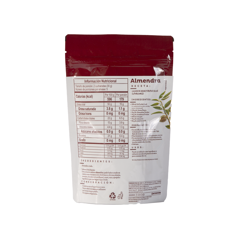 ALMENDRA NUTHOS 150 G