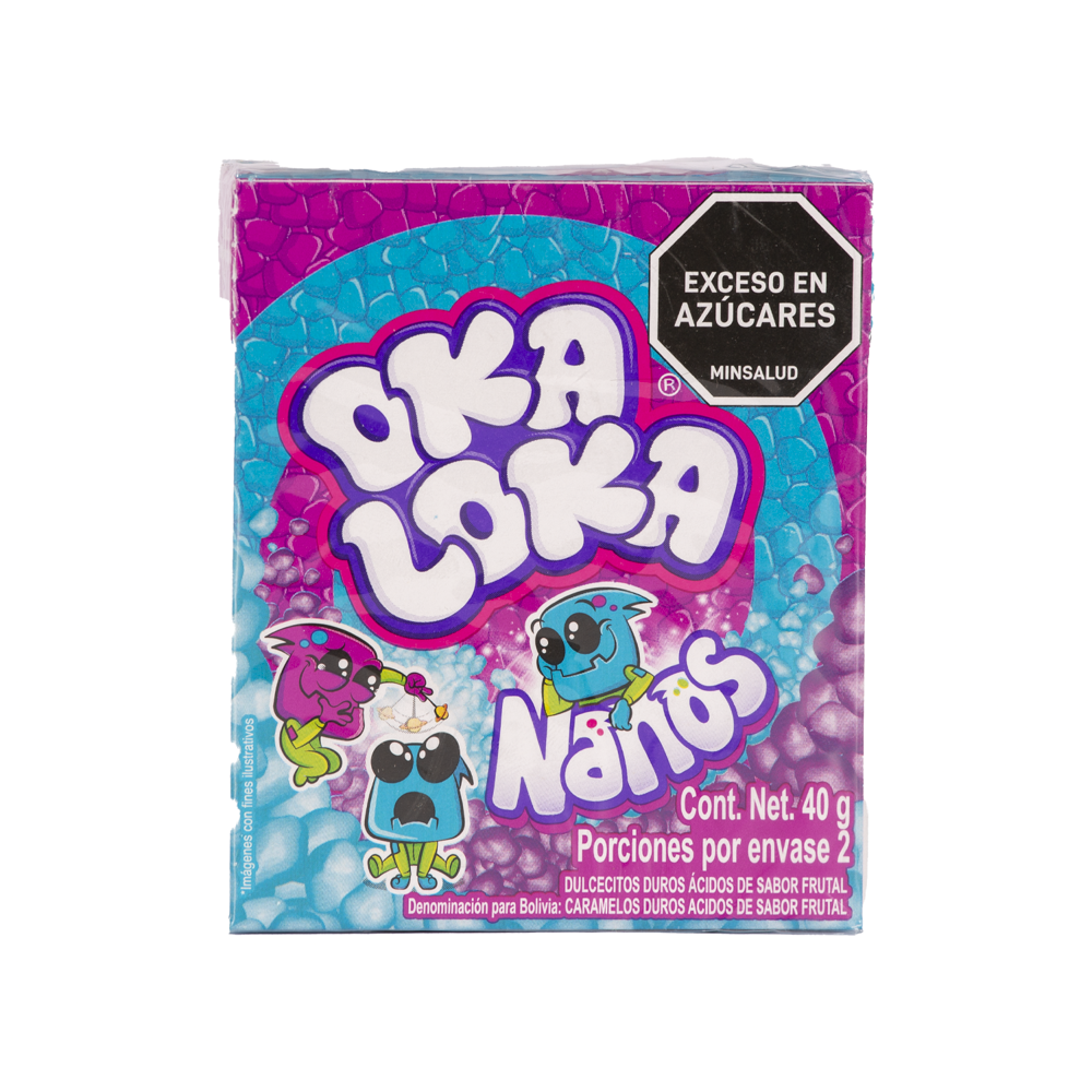 DULCES ACIDOS OKA LOKA NANOS 40G
