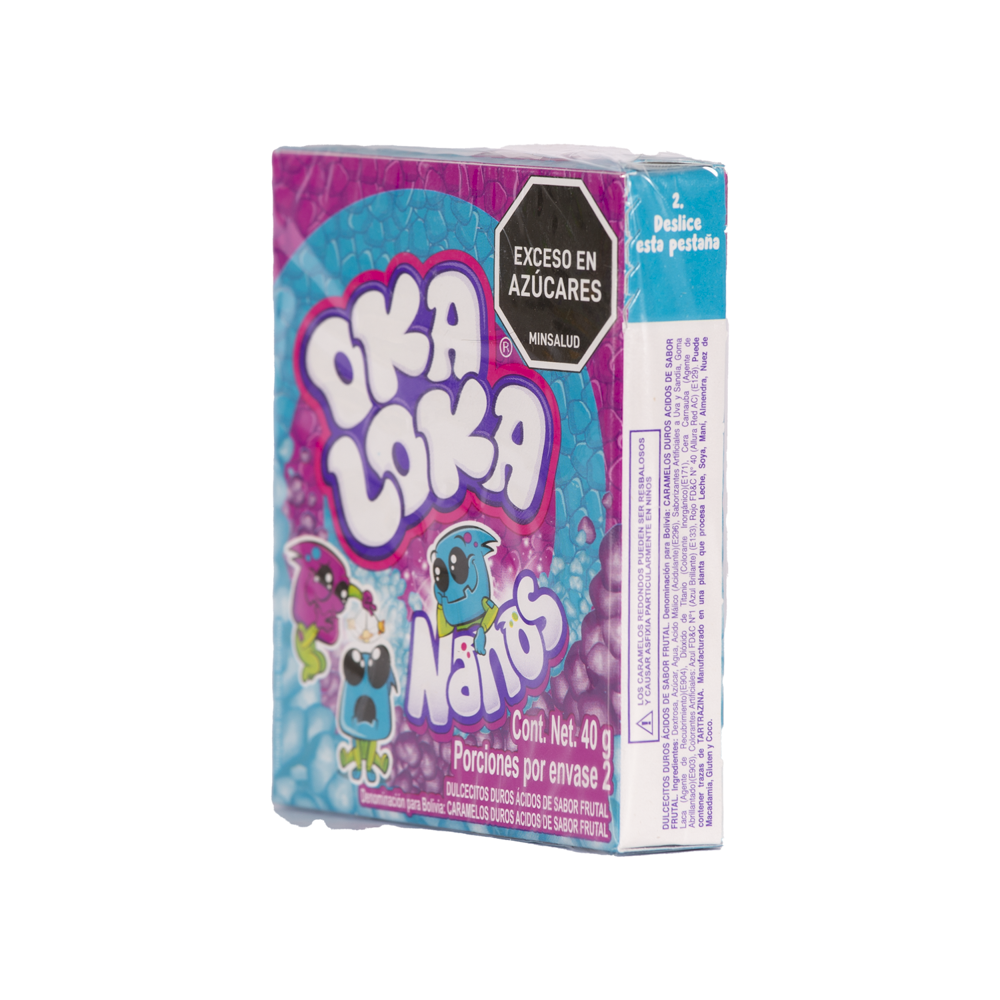 DULCES ACIDOS OKA LOKA NANOS 40G