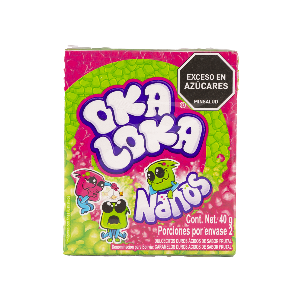 DULCES ACIDOS OKA LOKA NANOS 40G