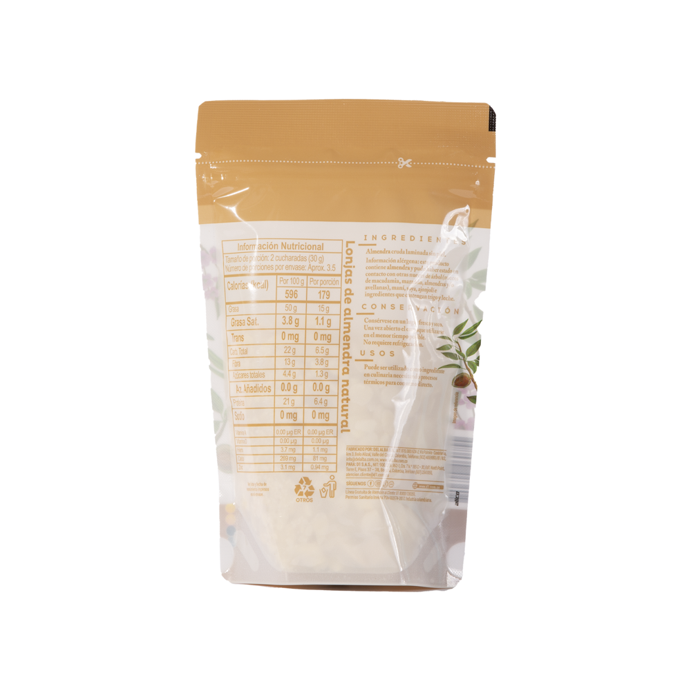 LONJAS DE ALMENDRA NUTHOS 100 GR
