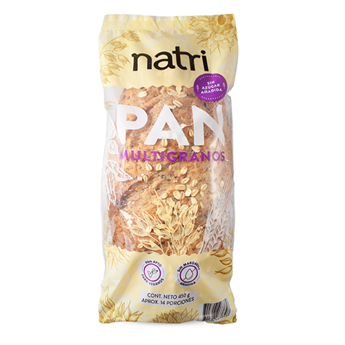 PAN MULTIGRANOS NATRI 0 AZUCAR 450 G