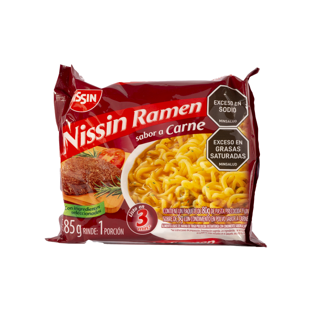 RAMEN NISSIN SABOR CARNE 85 G