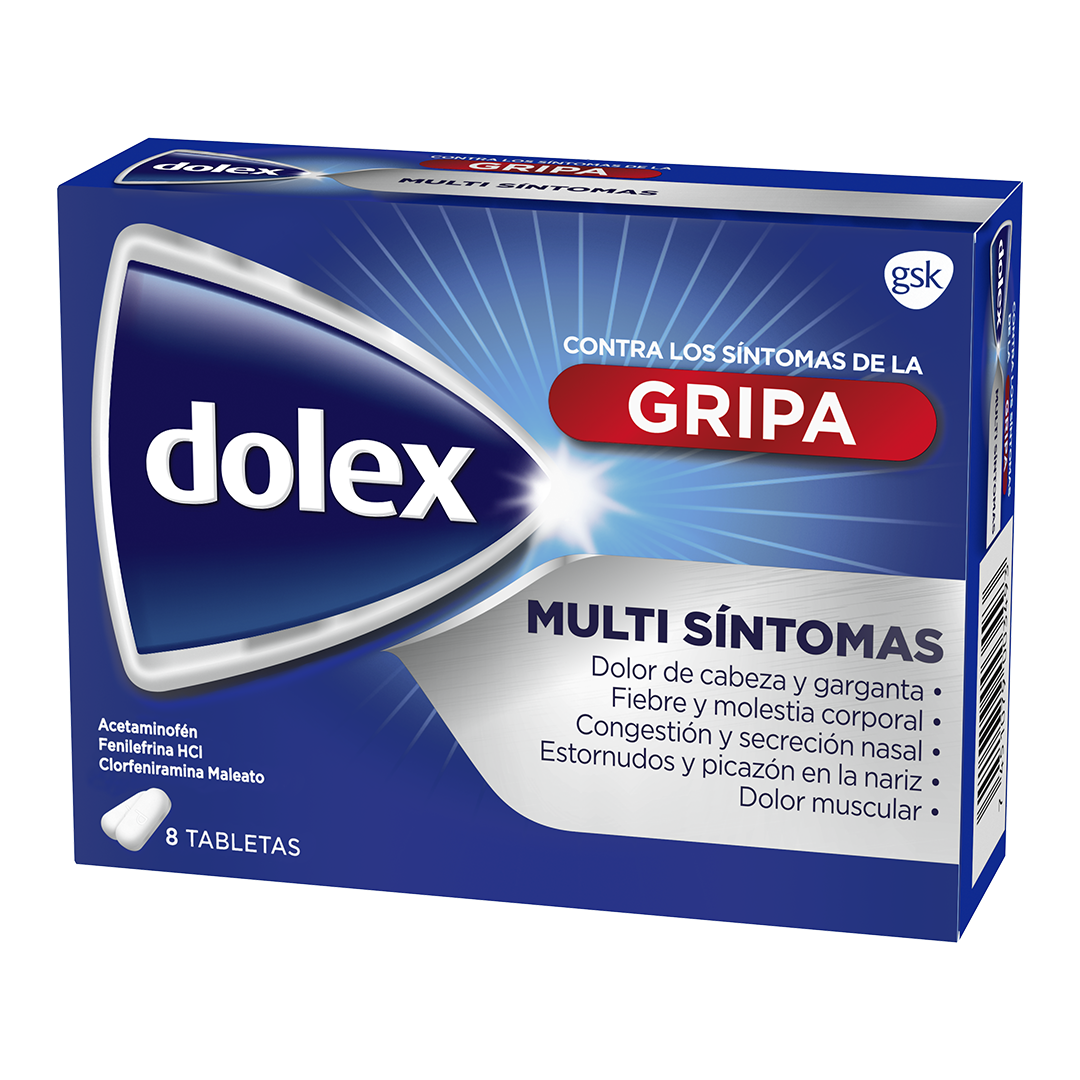 DOLEX GRIPA X 8 TABLETAS