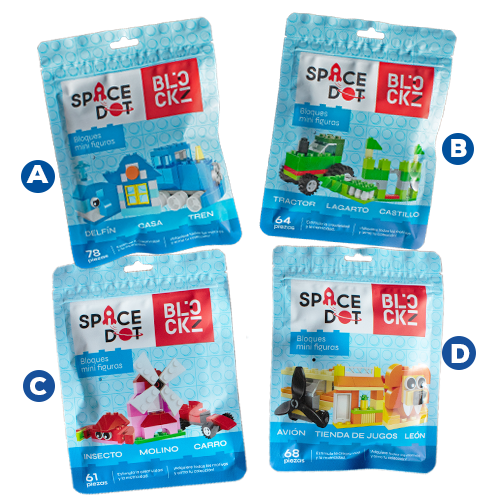 BLOQUES MINIFIGURAS SPACE DOT | d1