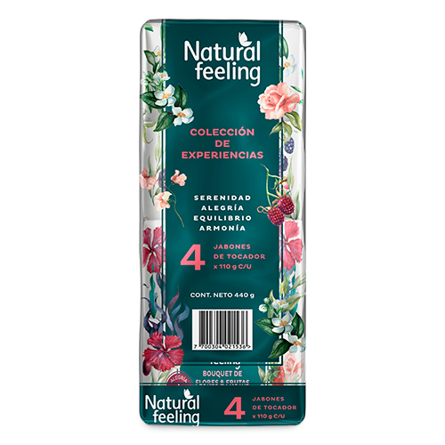 JABÓN NATURAL FEELING 4 UN 440 GRS