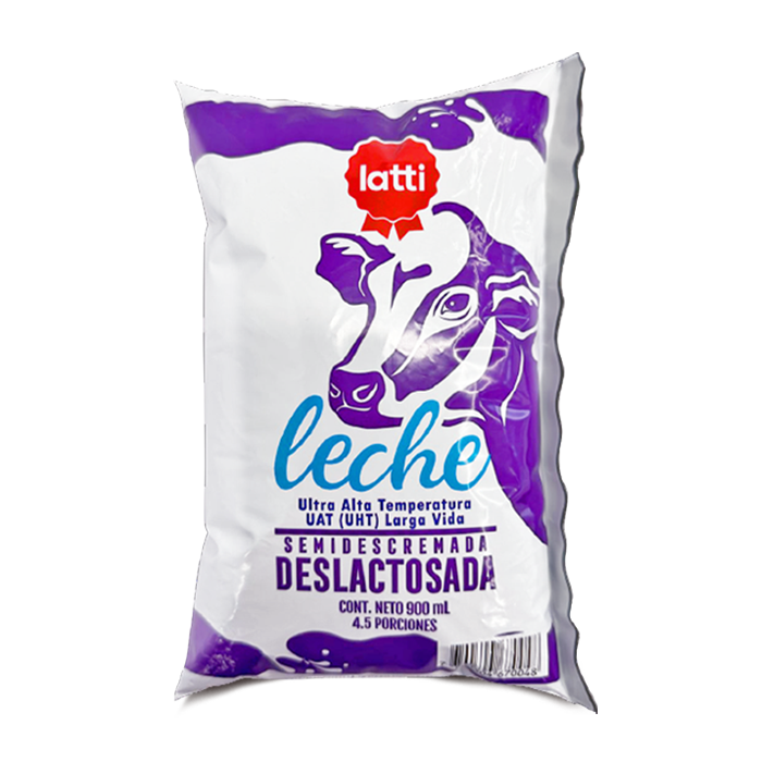 LECHE DESLACTOSADA BOLSA UHT LATTI 900ML