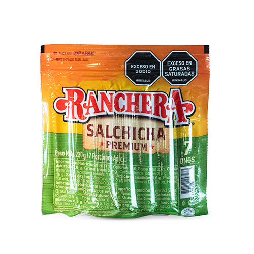SALCHICHA RANCHERA X 230 G X 7 UD
