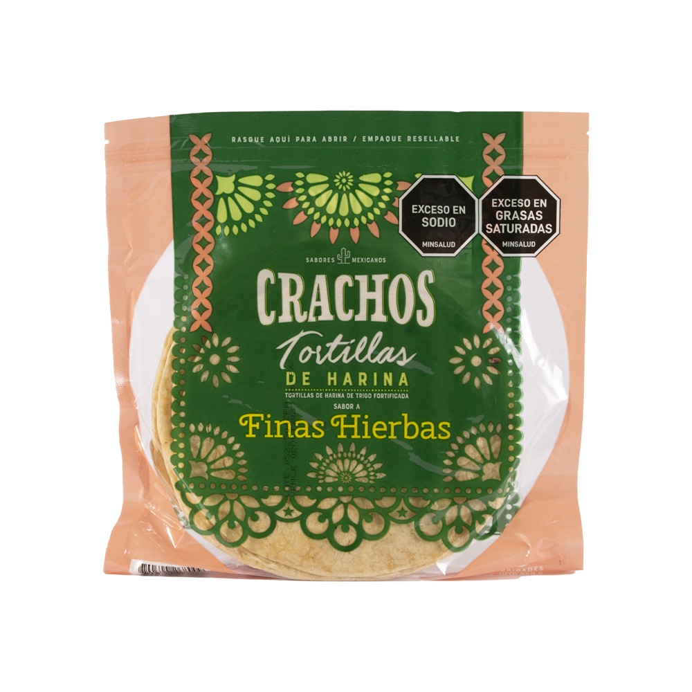 TORTILLA FINAS HIERBAS CRACHOS 250G