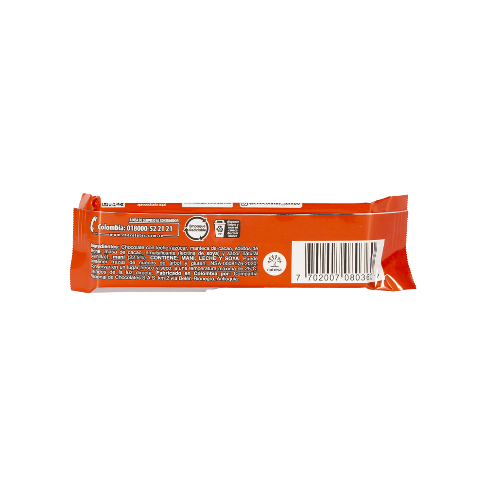 CHOCOLATINA JUMBO MANI 35 GRS