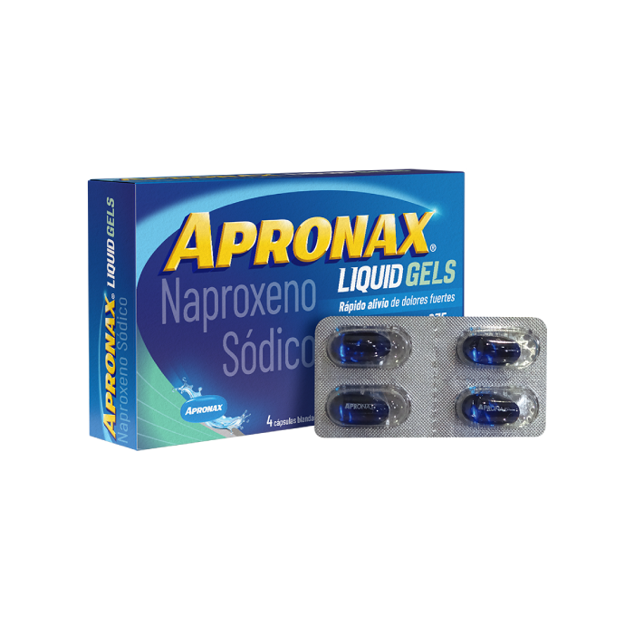 APRONAX LIQUID GEL 4 CÁPSULAS 275 MG