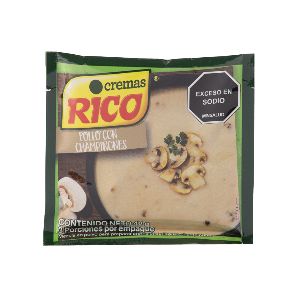 CREMA POLLO CHAMPIÑONES RICO 42G