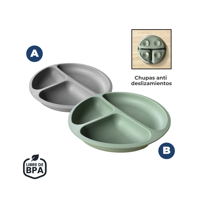 PLATO SILICONA DIVISIONES RED FLAG X 1UD | d1