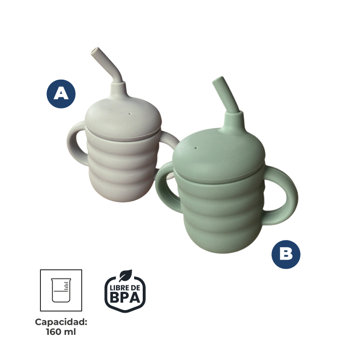 MUG SILICONA CON PITILLO RED FLAG X 1UD